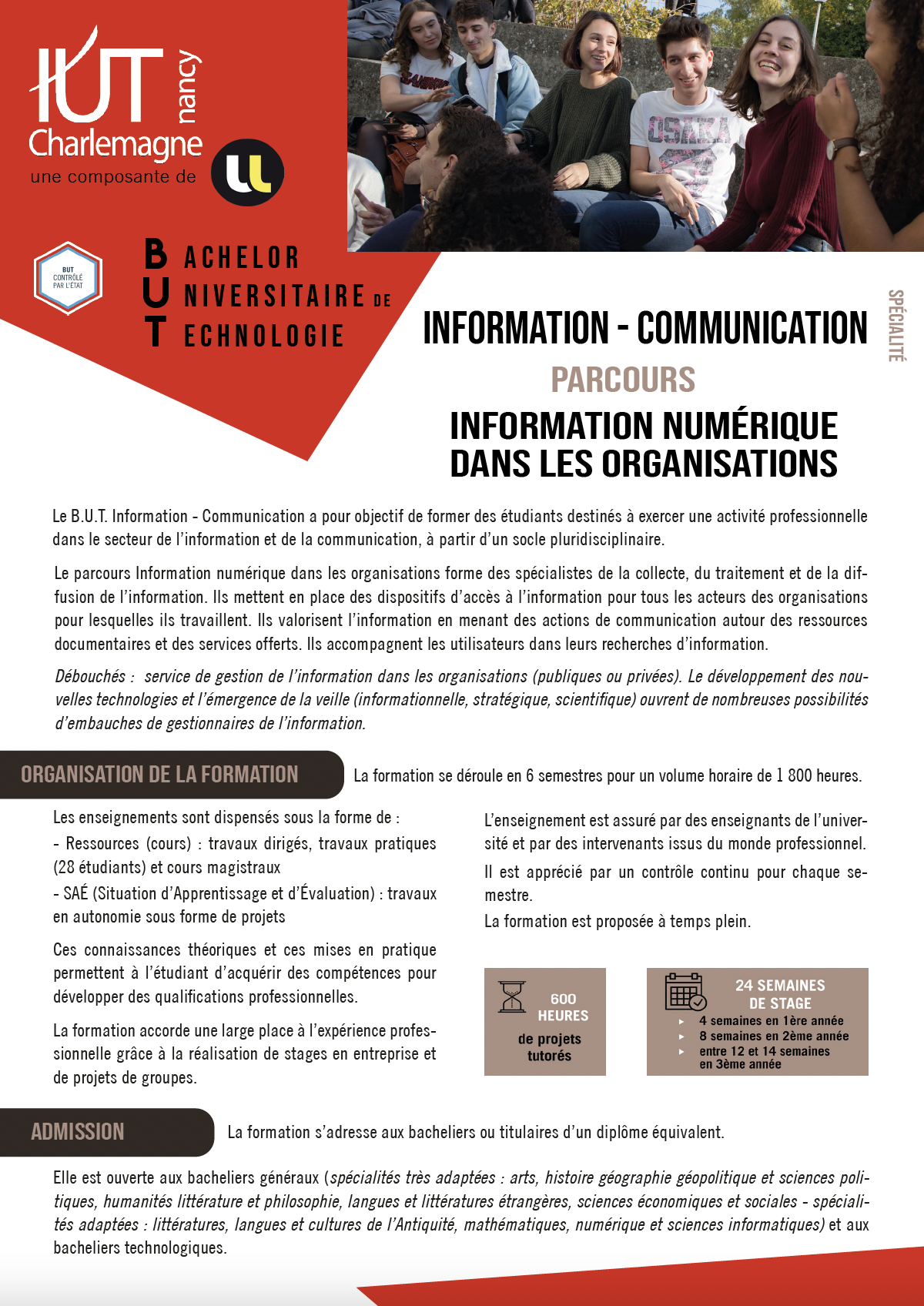 B.U.T. INFOCOM InfoNum - IUT Nancy-Charlemagne